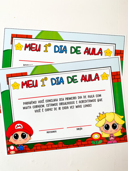 Kit Volta às Aulas – Tema Super Mário para impressão – Pensar ...