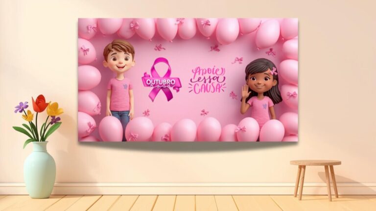 Painel Outubro Rosa versão 3 para impressão – Pensar Pedagógico ltda