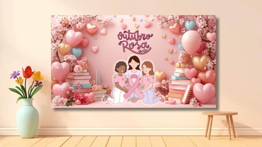 Painel Outubro rosa versão 4 para impressão – Pensar Pedagógico ltda